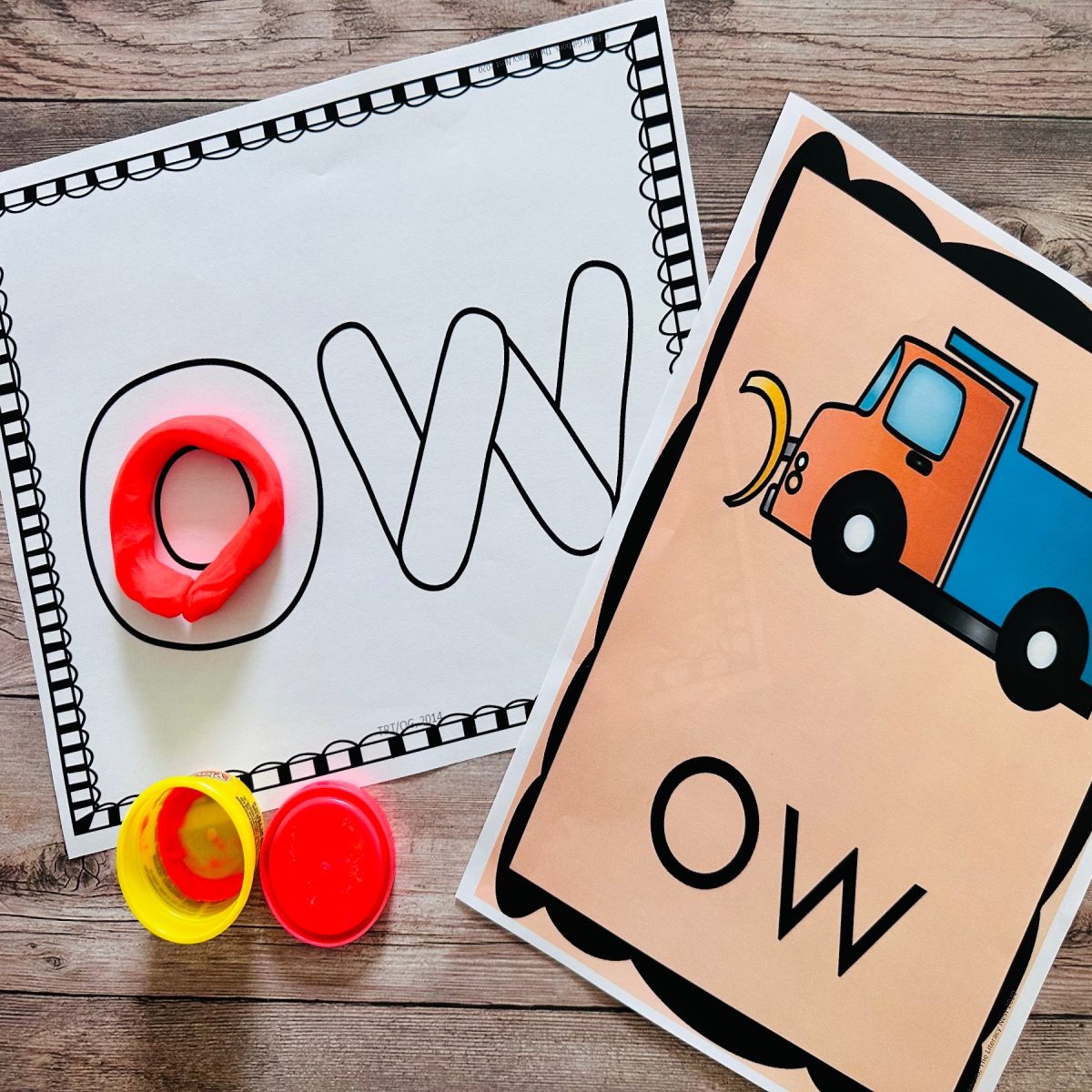 Diphthong OW Phonics Activities for Orton-Gillingham Lessons - The ...