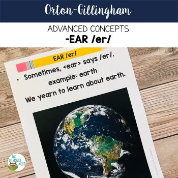 Advanced Orton-Gillingham Activities for EAR /er/ - The Literacy Nest
