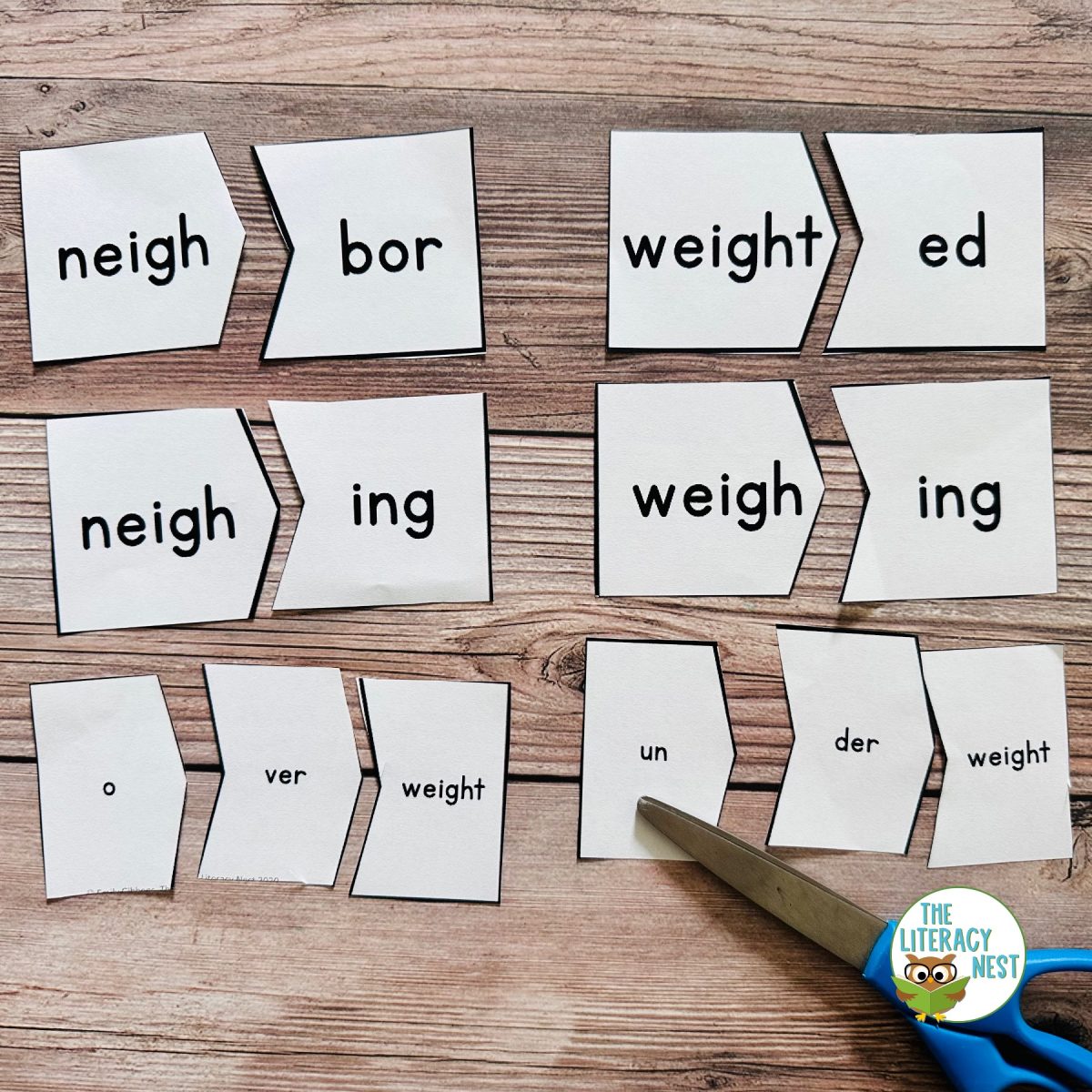 Vowel Team EIGH Phonics Activities for Orton-Gillingham Lessons - The ...