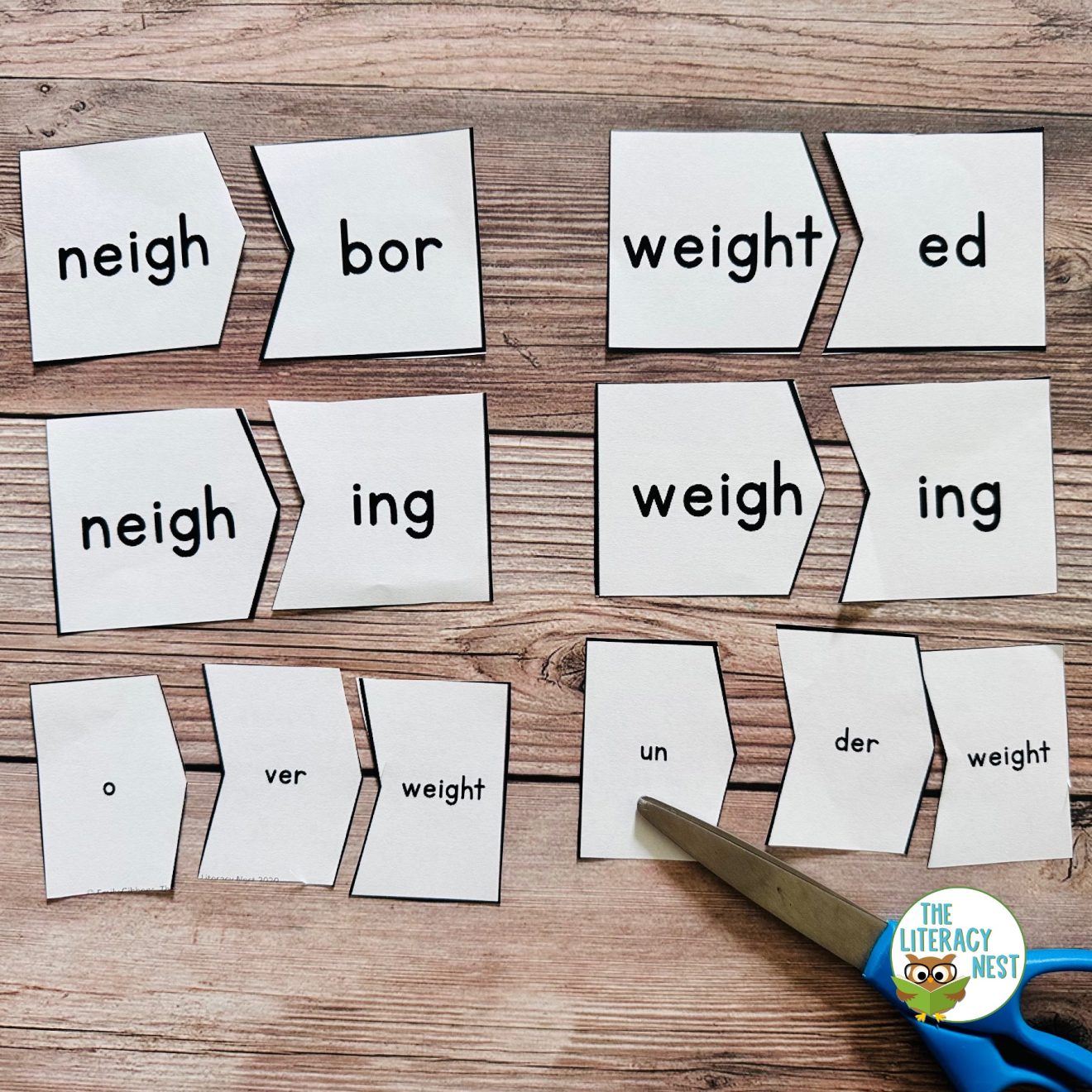 Vowel Team EIGH Phonics Activities for Orton-Gillingham Lessons - The ...