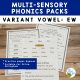 EW Variant Vowels Orton-Gillingham Multisensory Phonics Activities ...