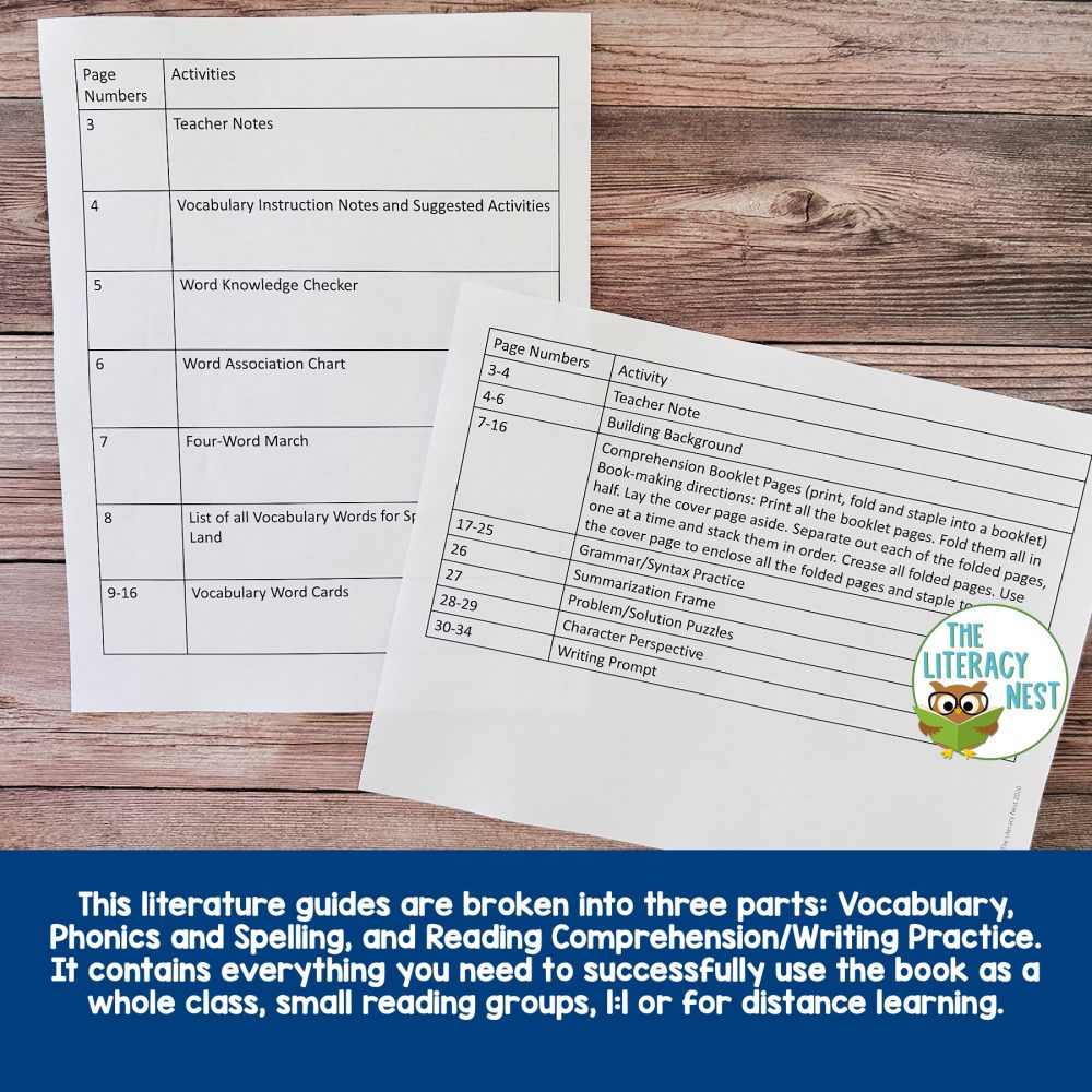 Book Companion Activities for Spelling Pen in Elf Land Decodable Reader ...