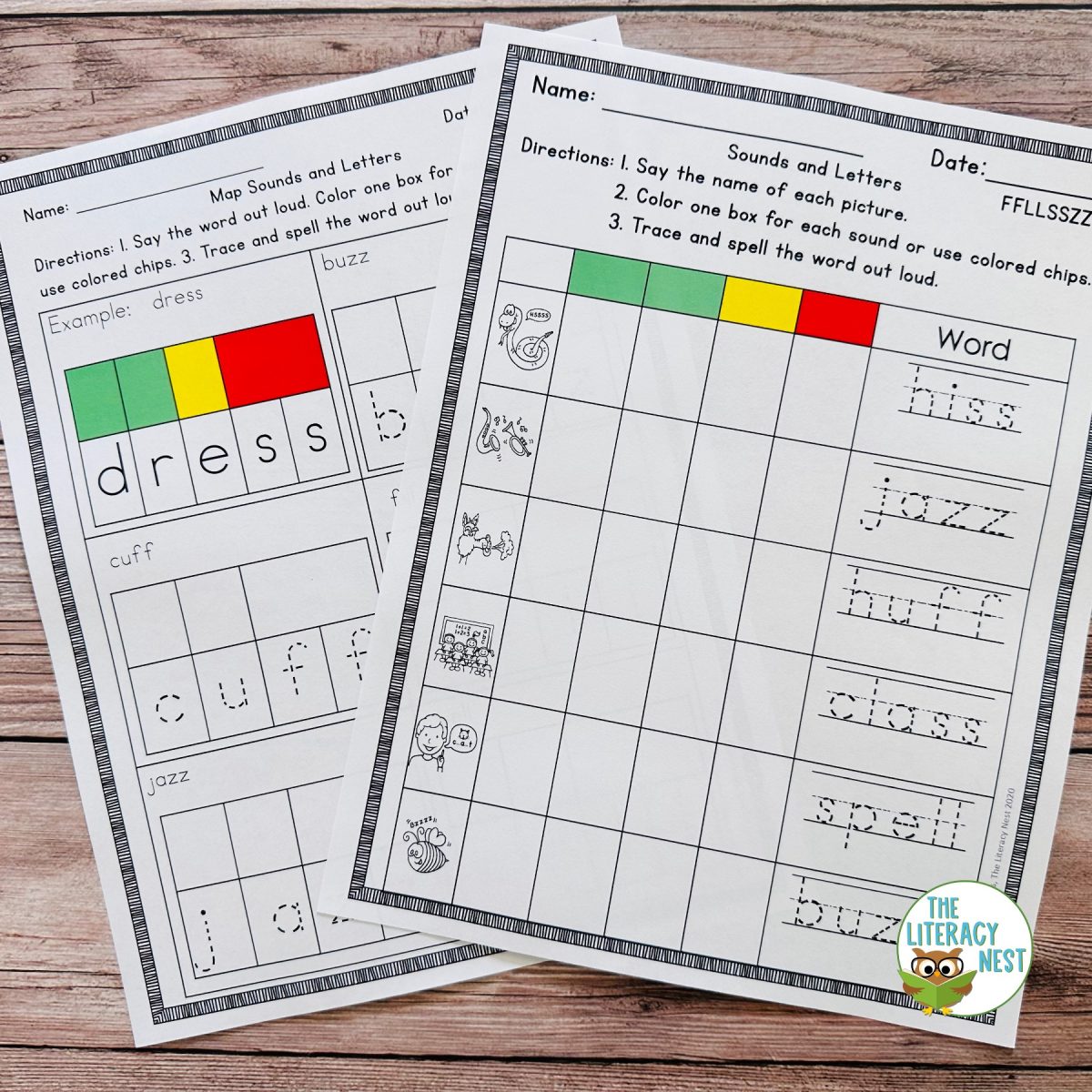 Floss Rule FLSZ Spelling Practice for Orton-Gillingham Lessons - The ...