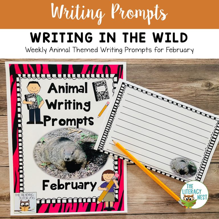 Literacy Centers: February | Animal Picture Writing Prompts Activities ...