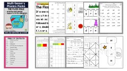 Orton-Gillingham Spelling Rules: Floss Rule FLSZ Multisensory Practice ...