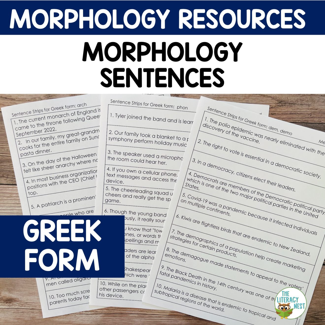 Morphology Reading Passages for Prefixes, Suffixes, Roots, Greek Forms ...