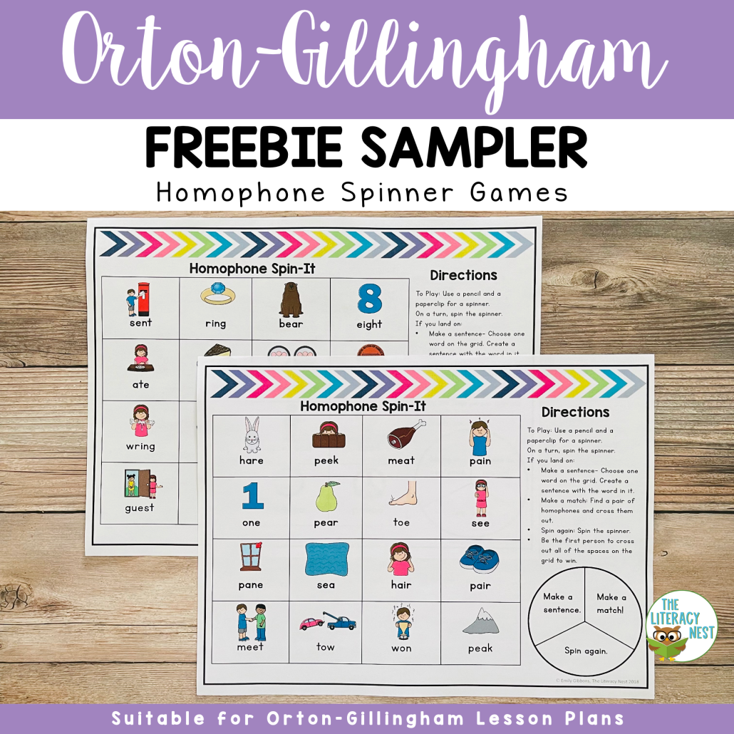 Spinner Games: Homophone and Homonym | Freebie Literacy Activities ...