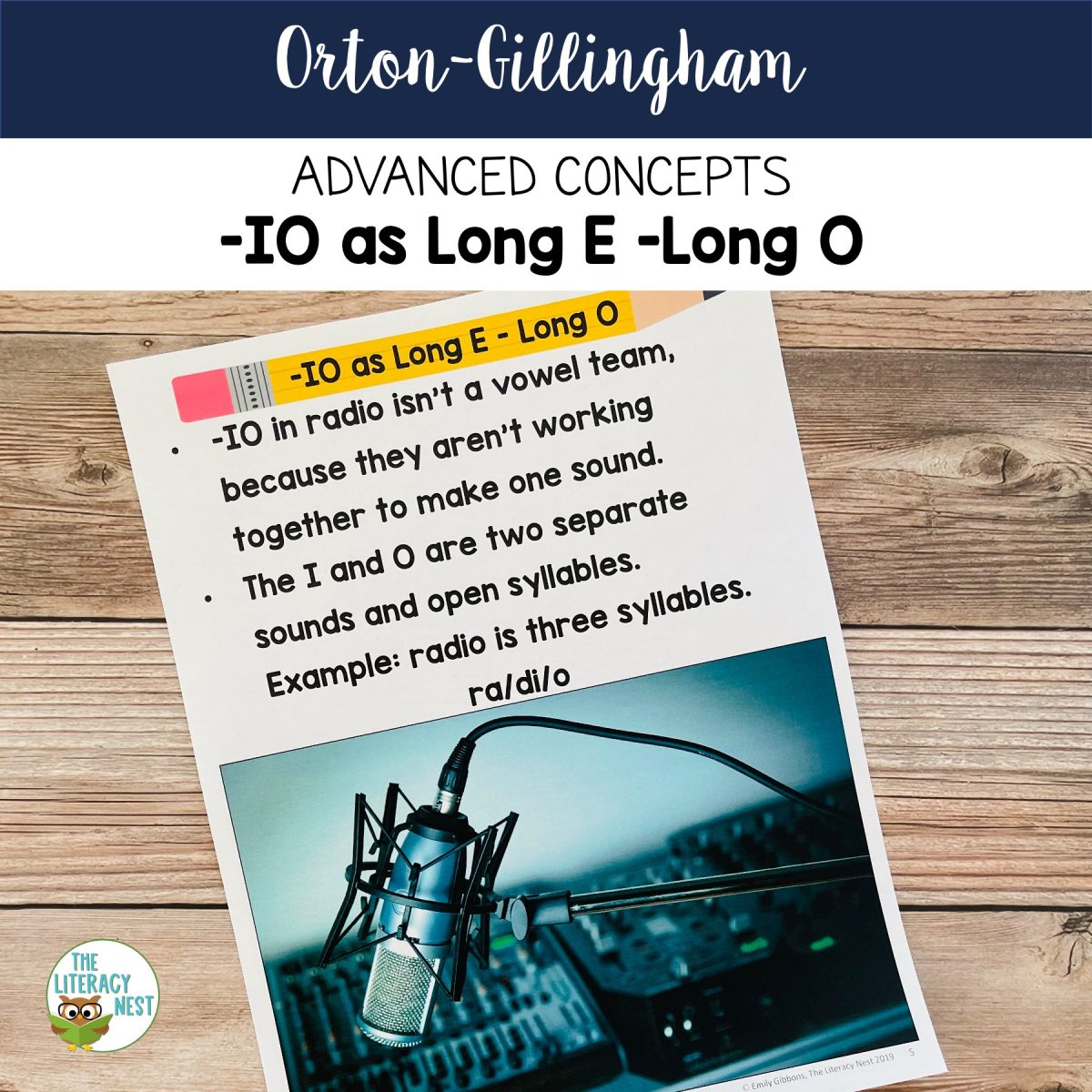 Advanced Orton-Gillingham Activities for -IO - The Literacy Nest
