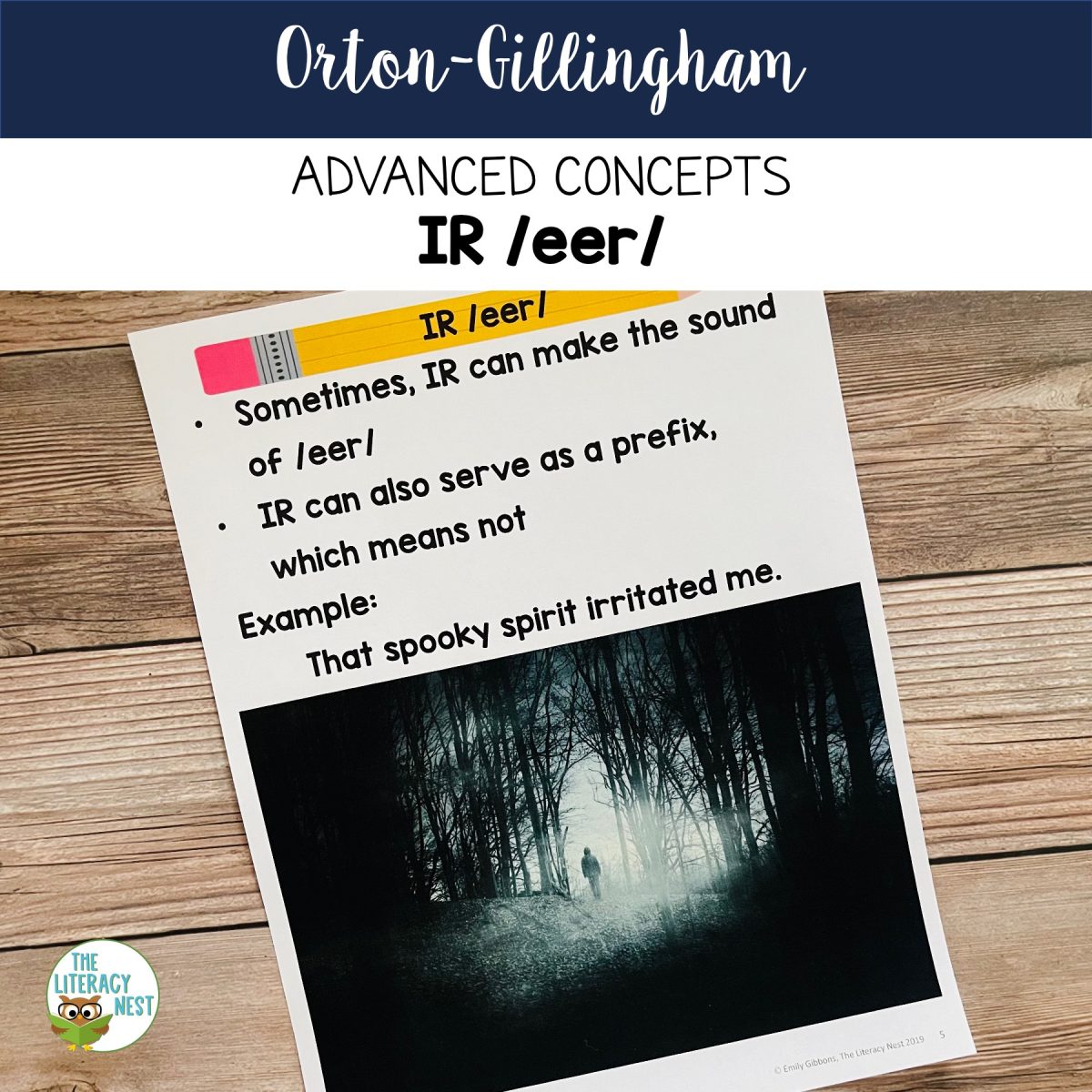 Advanced Orton-Gillingham Activities for IR /eer/ - The Literacy Nest