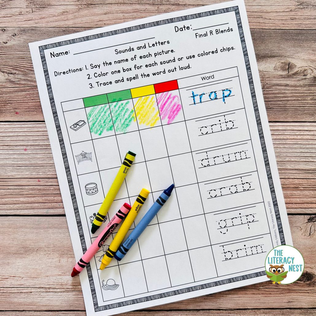 Consonant Blends Initial R Phonics Activities for Orton-Gillingham ...