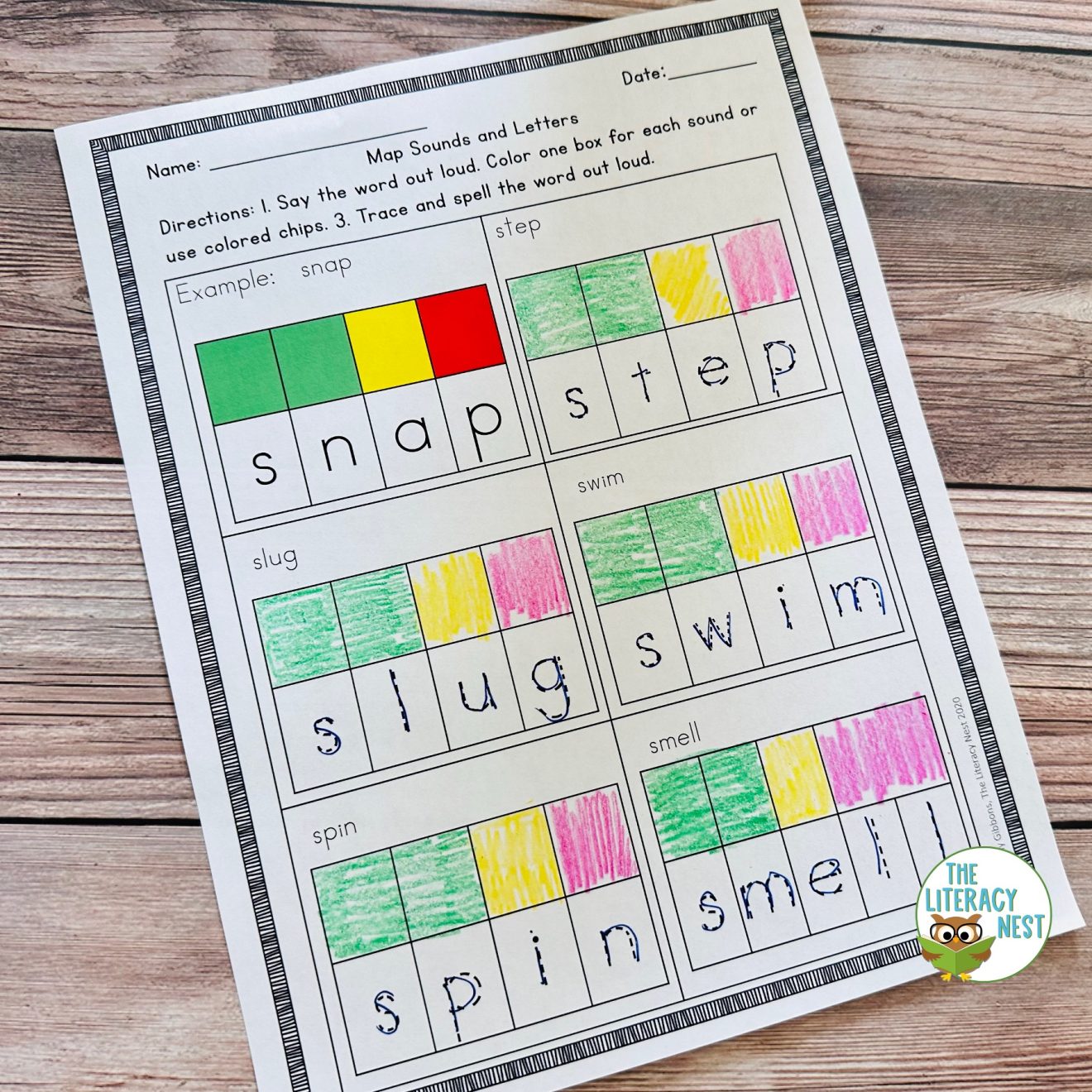 Consonant Blends Initial S Phonics Activities for Orton-Gillingham ...