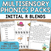 Consonant Blends Initial R Phonics Activities for Orton-Gillingham ...
