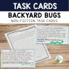 Task Cards Insects May Literacy Center Activity - The Literacy Nest