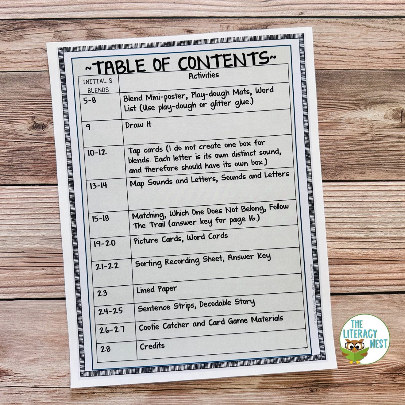 Consonant Blends Initial S Phonics Activities for Orton-Gillingham ...