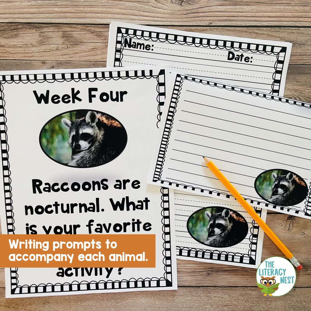 Animal Picture Writing Prompts for Summer - The Literacy Nest