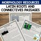 Morphology Reading Passages for Latin Roots and Connectives - The ...