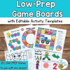 Low-Prep Game Boards with Editable Activity Templates - The Literacy Nest
