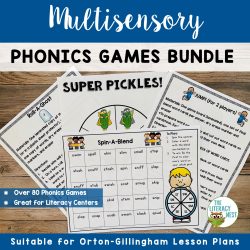 Orton-Gillingham: Multisensory Phonics Games Activities Bundle - The ...