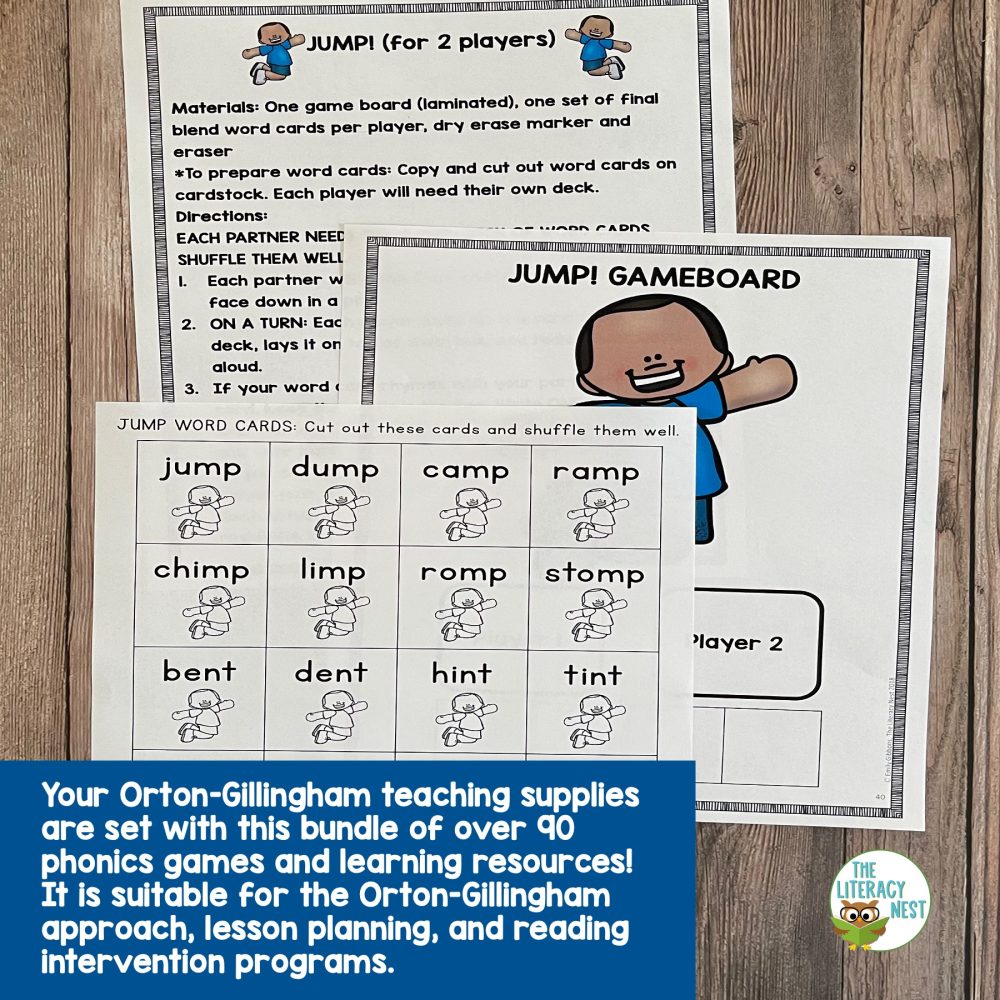 Orton-Gillingham: Multisensory Phonics Games Activities Bundle - The ...
