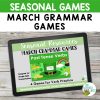 Verb Tenses Grammar Activities - St. Patrick's Day Grammar Activities ...