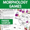 Orton-Gillingham Morphology Games FREEBIE - The Literacy Nest