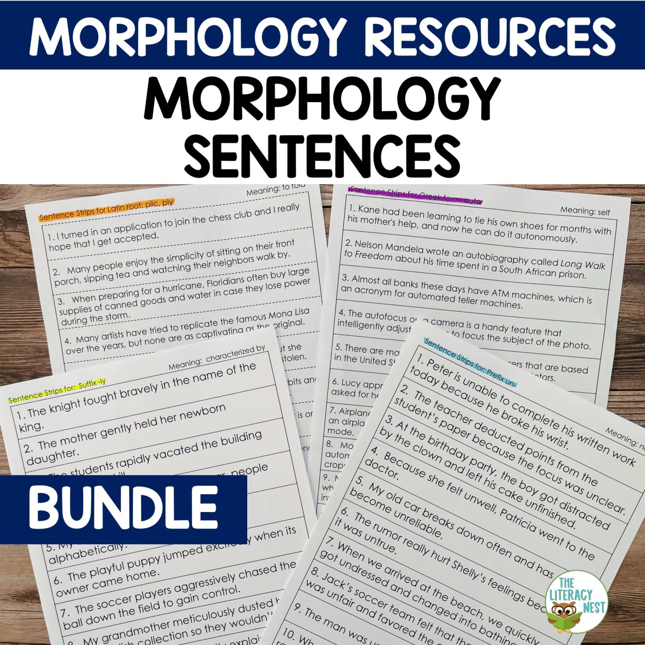 Morphology Activities Games Bundle for Orton-Gillingham Lessons - The ...