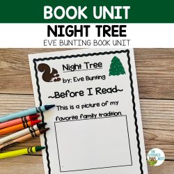 Book Companion Activities for Night Tree by Eve Bunting - The Literacy Nest