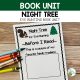 Book Companion Activities for Night Tree by Eve Bunting - The Literacy Nest