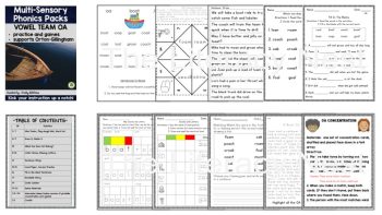 Vowel Team OA | Orton-Gillingham Multisensory Phonics Structured ...