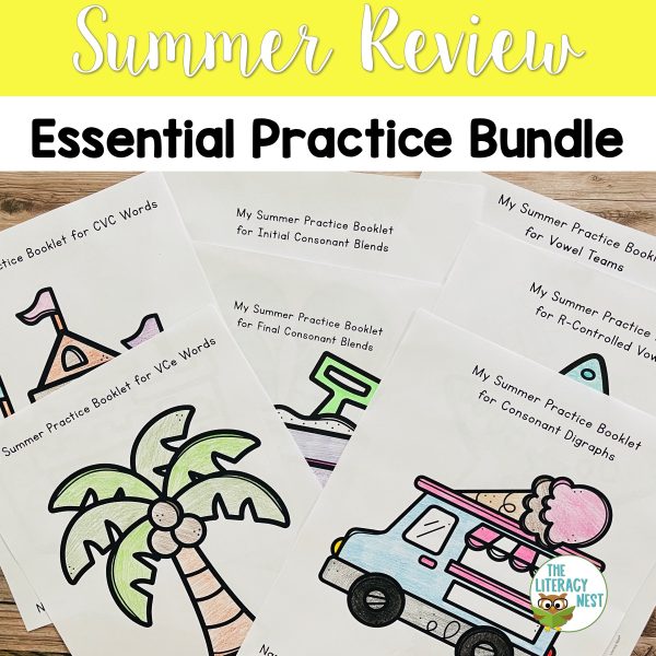 Summer Review Phonics Activities Bundle - The Literacy Nest