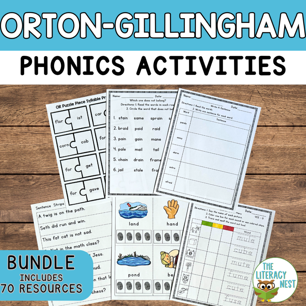 Vowel Team EI Phonics Activities for Orton-Gillingham Lessons - The ...