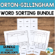 Orton-Gillingham Spelling- Word Sorts BUNDLE - The Literacy Nest