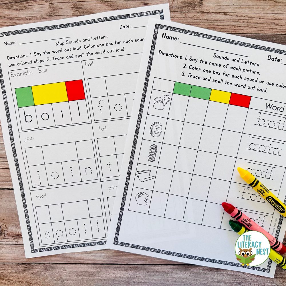 Diphthongs OI and OY Activities for Orton-Gillingham Lessons - The ...
