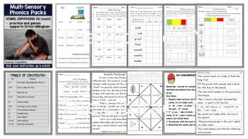 Diphthong OU Activities for Orton-Gillingham Lessons - The Literacy Nest