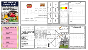 Vowel Team OU /oo/ Orton-Gillingham Multisensory Phonics Activities ...