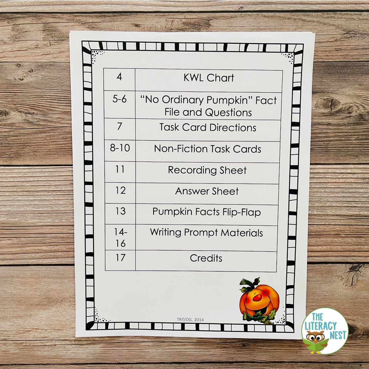 Task Cards Informational Text Pumpkins - The Literacy Nest