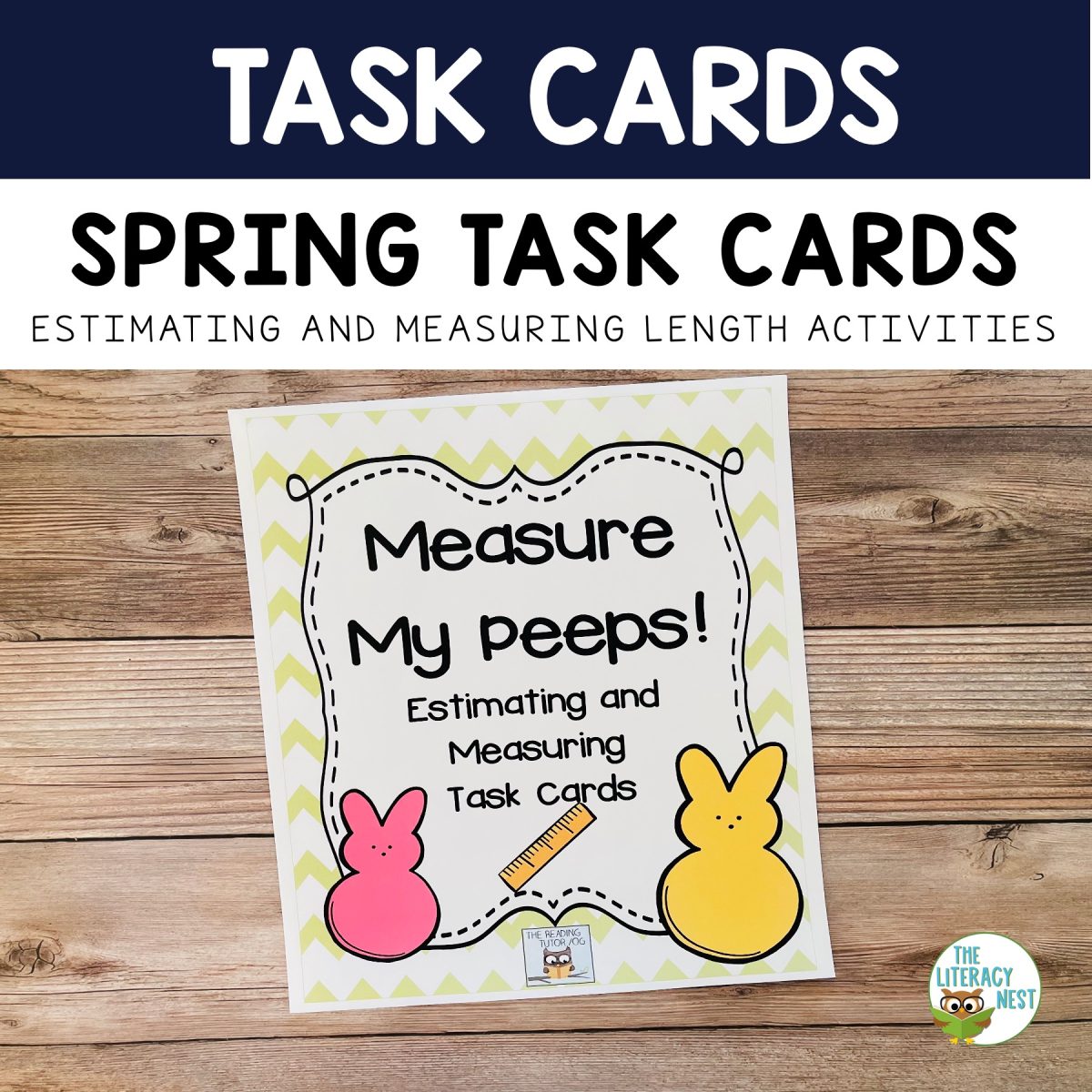Spring Task Cards Estimating and Measuring Length Activities - The ...