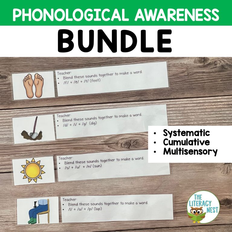 Phonemic Awareness Multisensory Cards Orton-Gillingham Teaching ...
