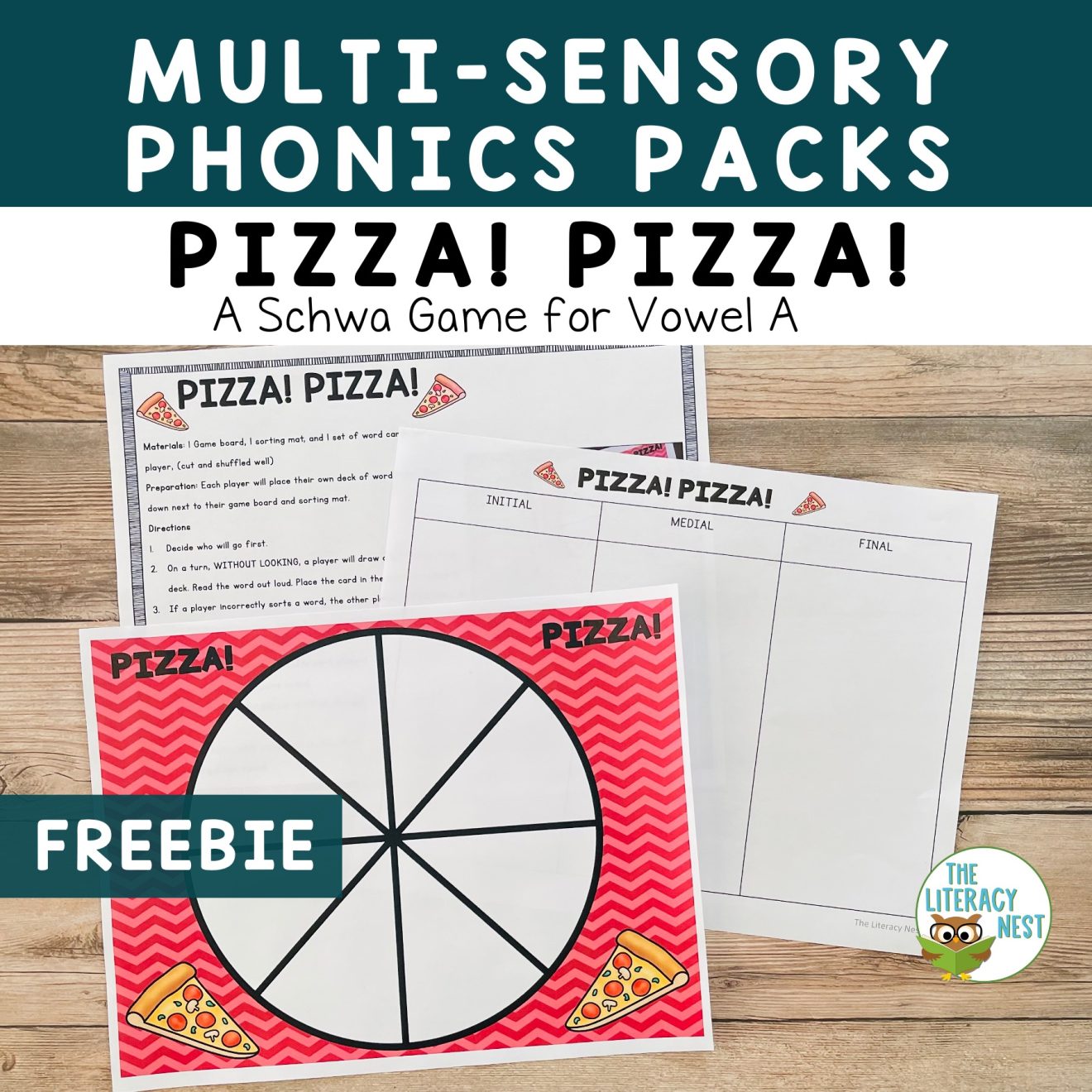 Schwa Sound Activities Orton-Gillingham Free Activities - The Literacy Nest