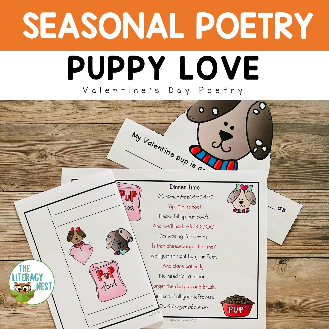 Valentine's Day Fluency Poems February Activities - The Literacy Nest