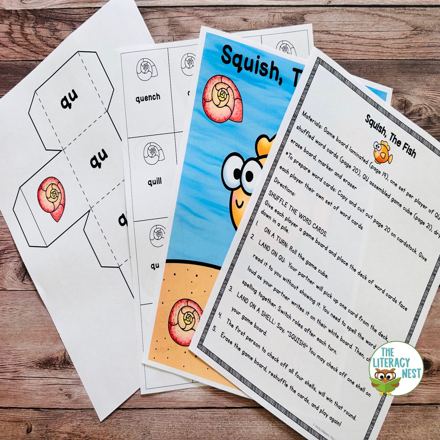 QU Phonics Activities for Orton-Gillingham Lessons - The Literacy Nest