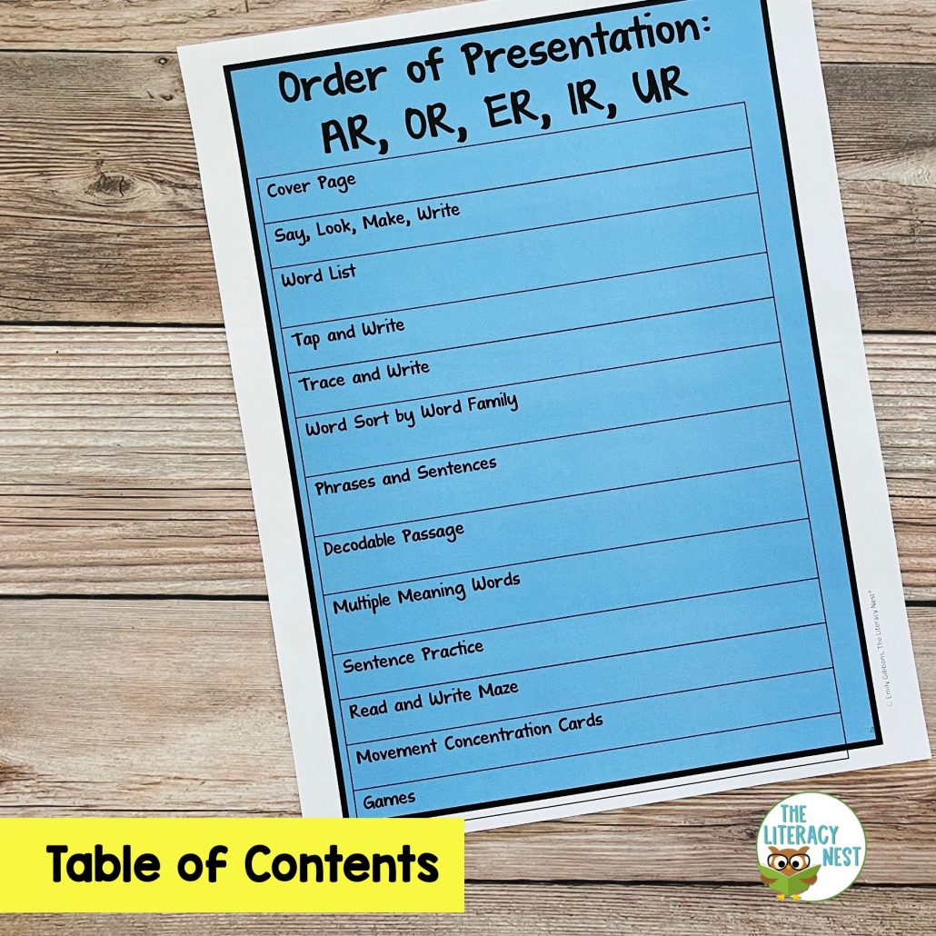 Summer Review: R-Controlled Vowels | Phonics Packs Activities ...