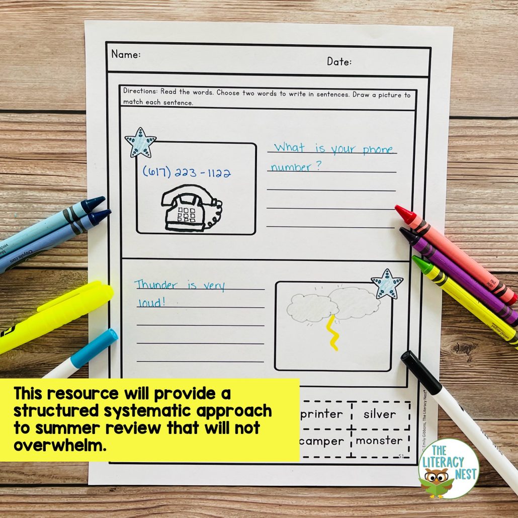 Summer Review: R-Controlled Vowels | Phonics Packs Activities ...