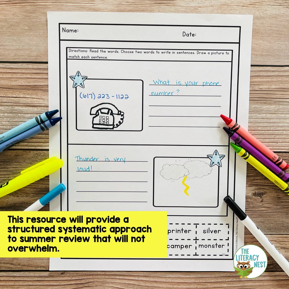 Summer Review: R-Controlled Vowels | Phonics Packs Activities ...