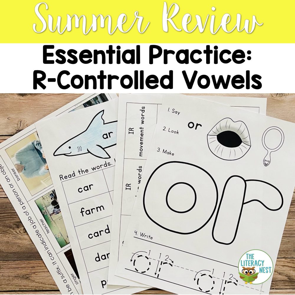 Summer Review: R-Controlled Vowels | Phonics Packs Activities ...