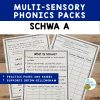 Schwa Sound Spelling Activities for Orton-Gillingham Lesson Plans - The ...
