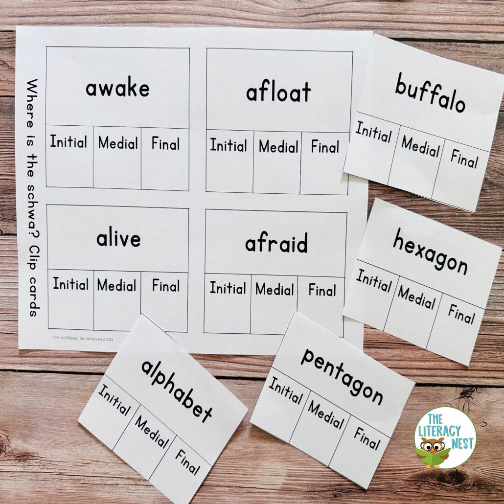 Schwa Sound Spelling Activities for Orton-Gillingham Lesson Plans - The ...
