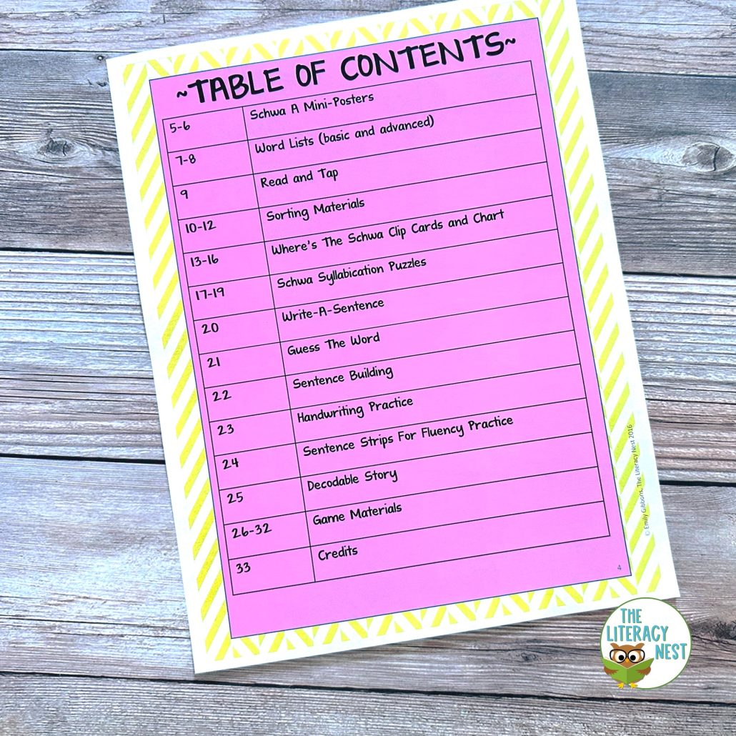 Schwa Sound Spelling Activities for Orton-Gillingham Lesson Plans - The ...