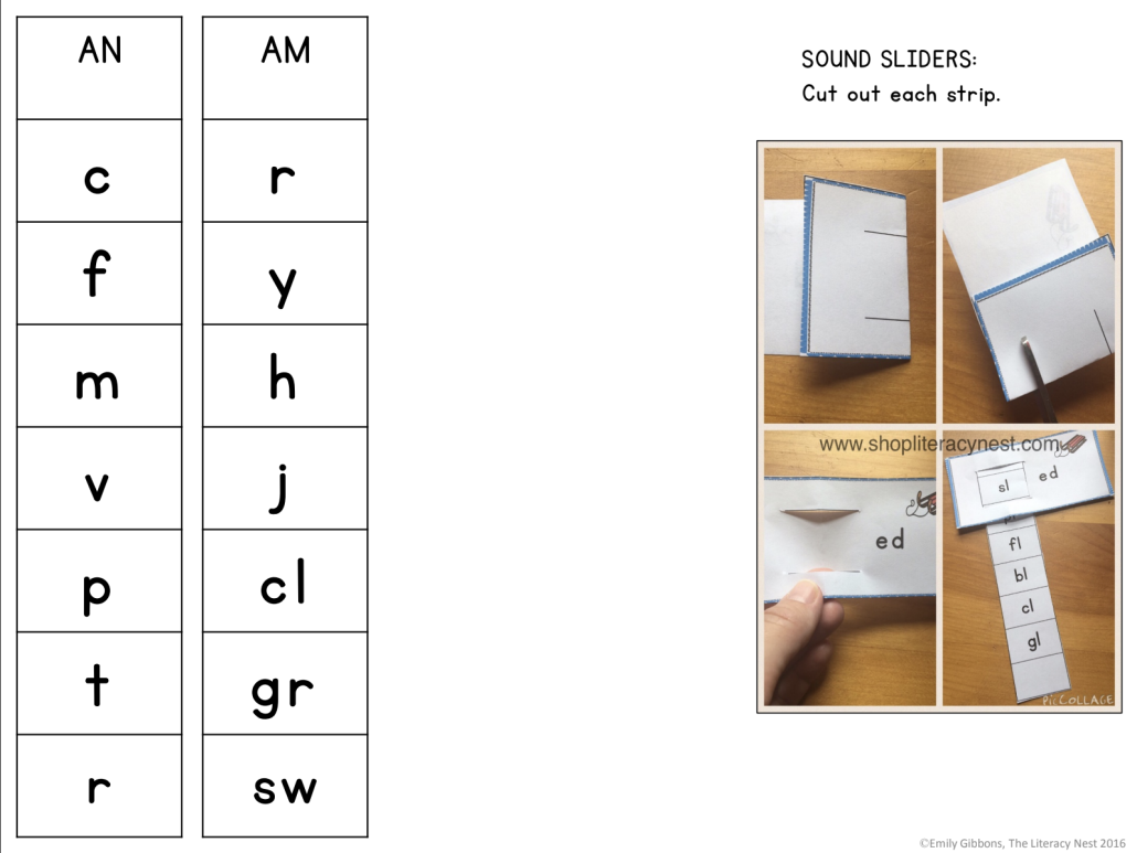 Word Family AN and AM Phonics Activities FREEBIE - The Literacy Nest