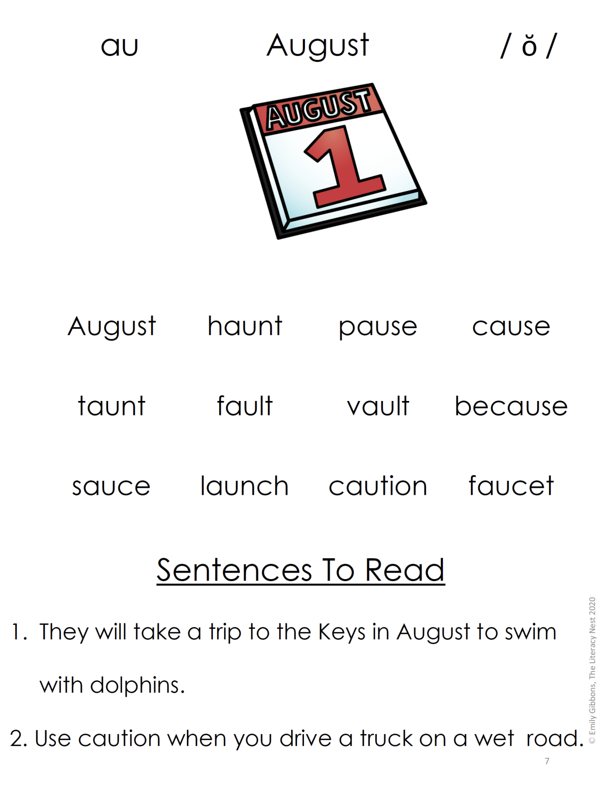 AU and AW Vowel Team Activities for Orton-Gillingham Lessons - The ...